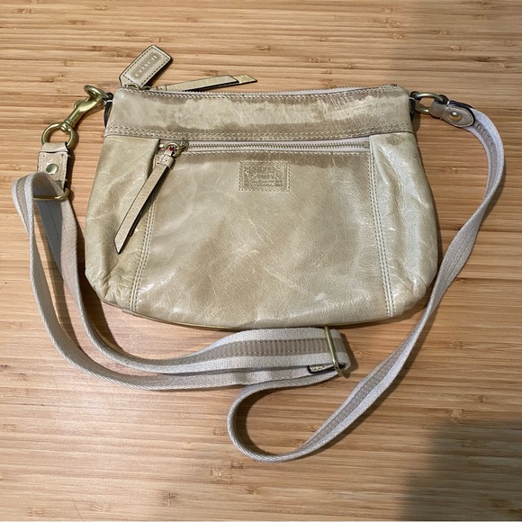 Coach | Bags | Coach Poppy Gold Pale Yellow Crossbody Bag | Poshmark